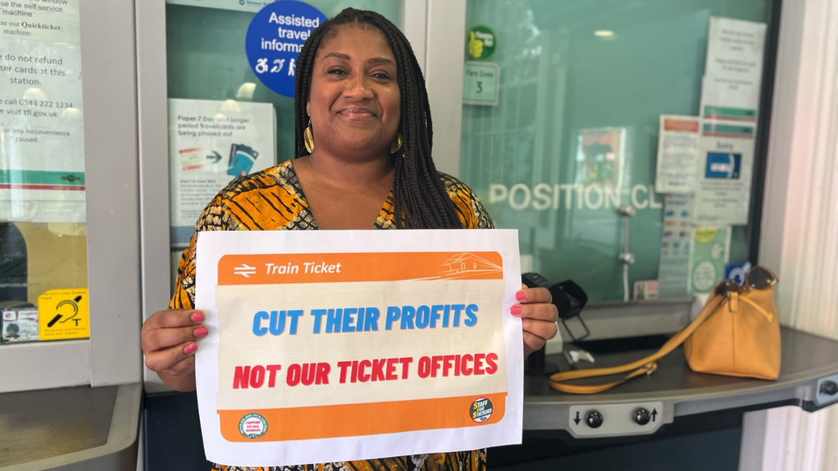 Cut Their Profits, Not Our Station Ticket Offices – Bell Ribeiro-Addy MP