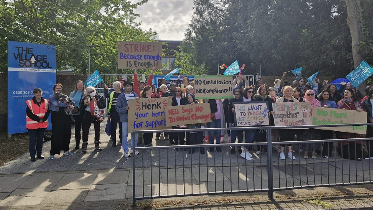 Huge picket lines cause U-turn at Multi-Academy Trust